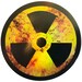 Shiny Radioactive Nuclear Radiation Rustic Symbol Sticker Laptop Bumper ...