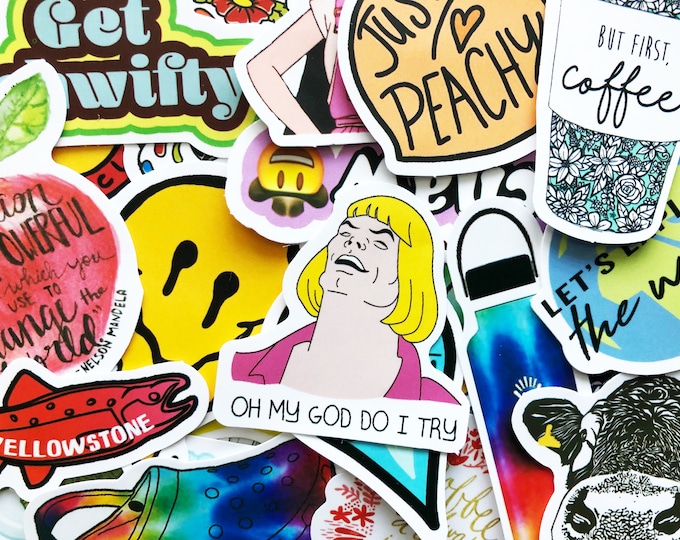 50 Random Sticker Pack for Laptop Book Decoration Stickers - Etsy
