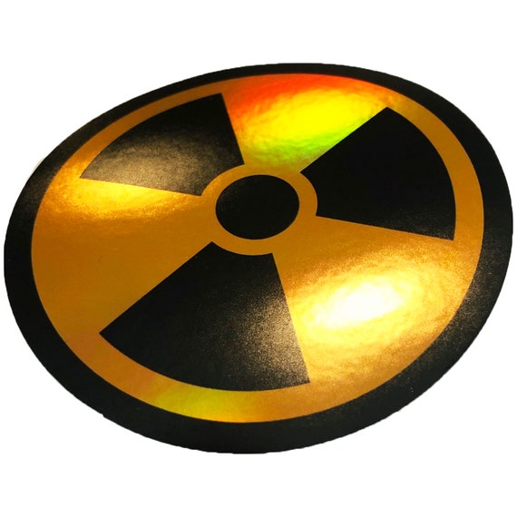 Shiny Radioactive Biohazard Nuclear Radiation Symbol Sticker - Etsy