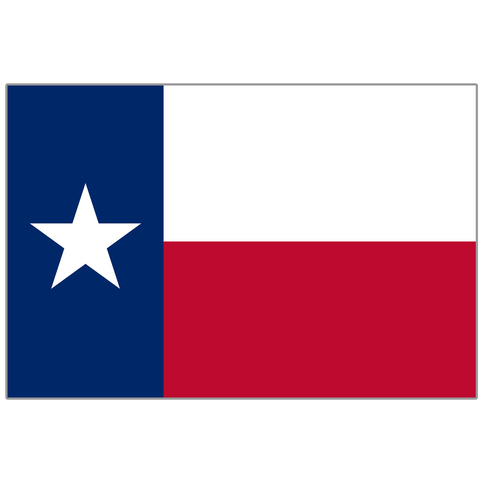 Texas State Flag Star Logo Sticker 3.25 X 5 Inches Bumper - Etsy