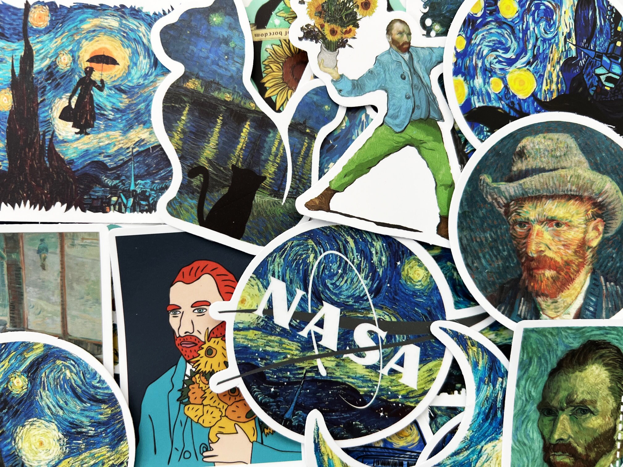 40 Vincent Van Gogh Painting Stickers Cool Sticker Pack - Etsy