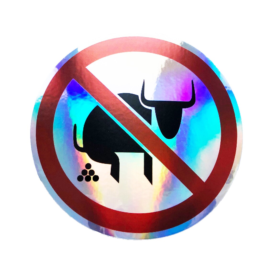 Shiny No Bullshit Funny Sign Sticker Laptop Skin Bumper Decal | Etsy