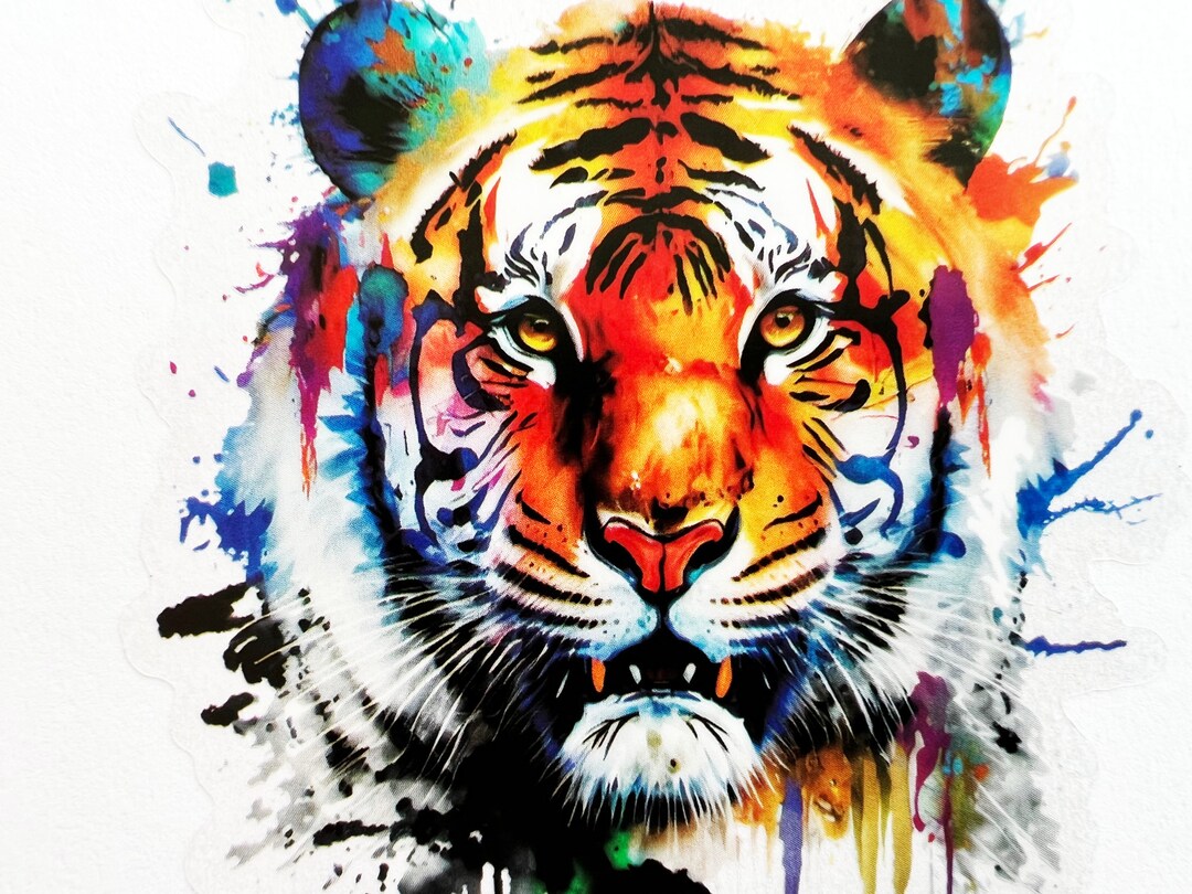 Cute Baby Tiger 3 Inch Transparent Sticker - Etsy