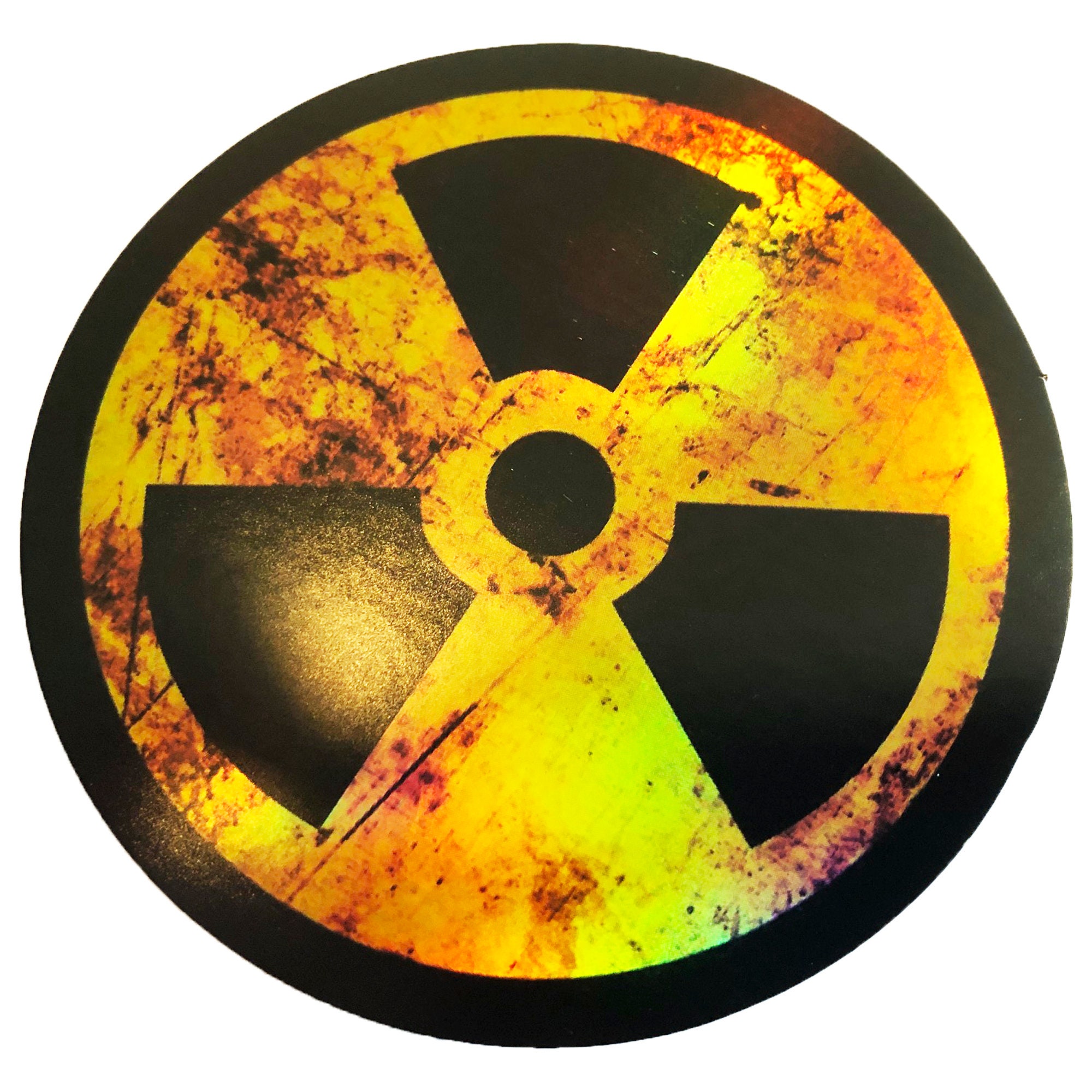 Shiny Radioactive Nuclear Radiation Rustic Symbol Sticker | Etsy