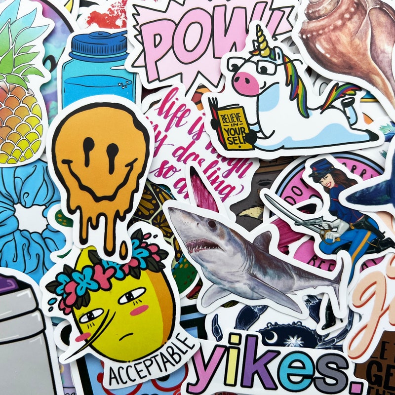 Sticker Pack 10 100 - Etsy