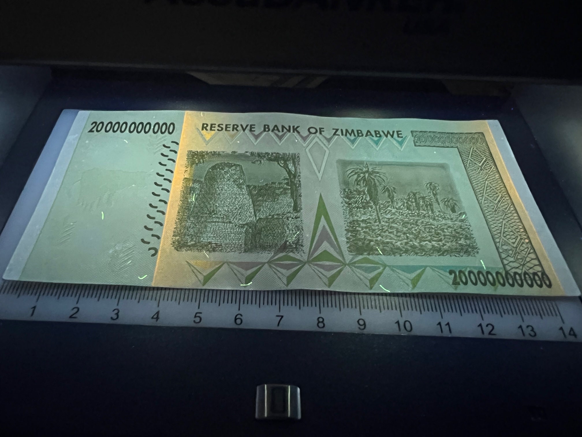 Zimbabwe One 20 Billion Dollar Bill Banknote Paper Money Currency ...