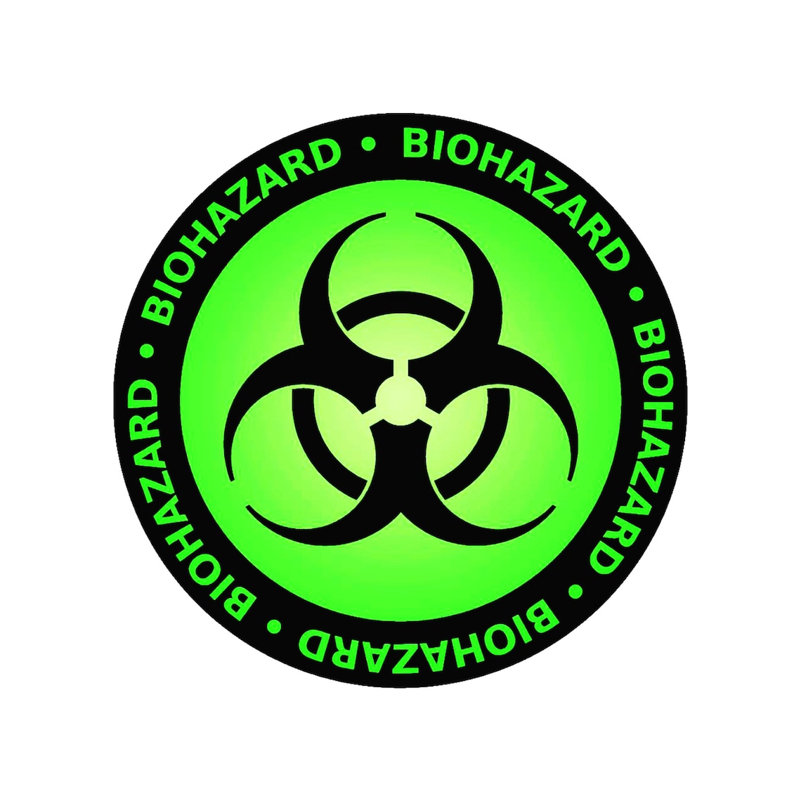 Biohazard Radioactive Waste Symbol Corona Sticker Laptop Skin Bumper ...