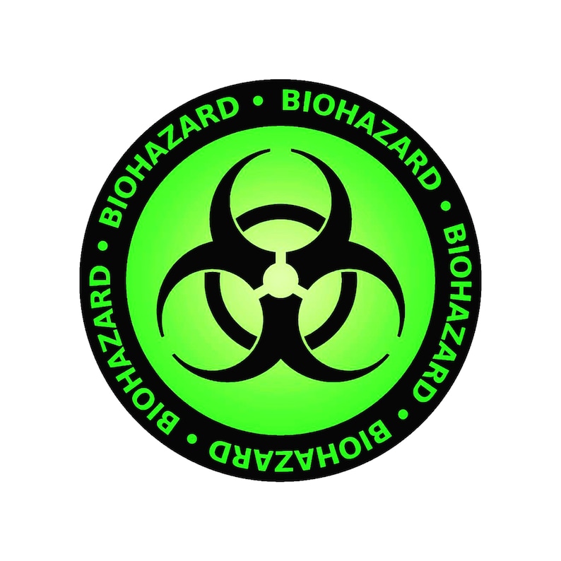 Biohazard Radioactive Waste Symbol Corona Sticker Laptop Skin - Etsy Sweden