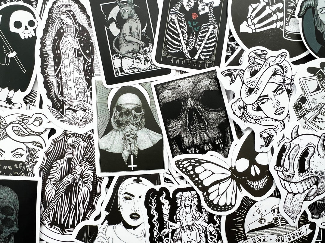 10-100 Random Gothic Horror Movie Stickers - Etsy