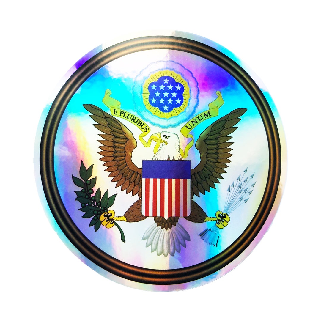 Shiny American Great Seal Sticker E Pluribus Unum United States Bumper ...