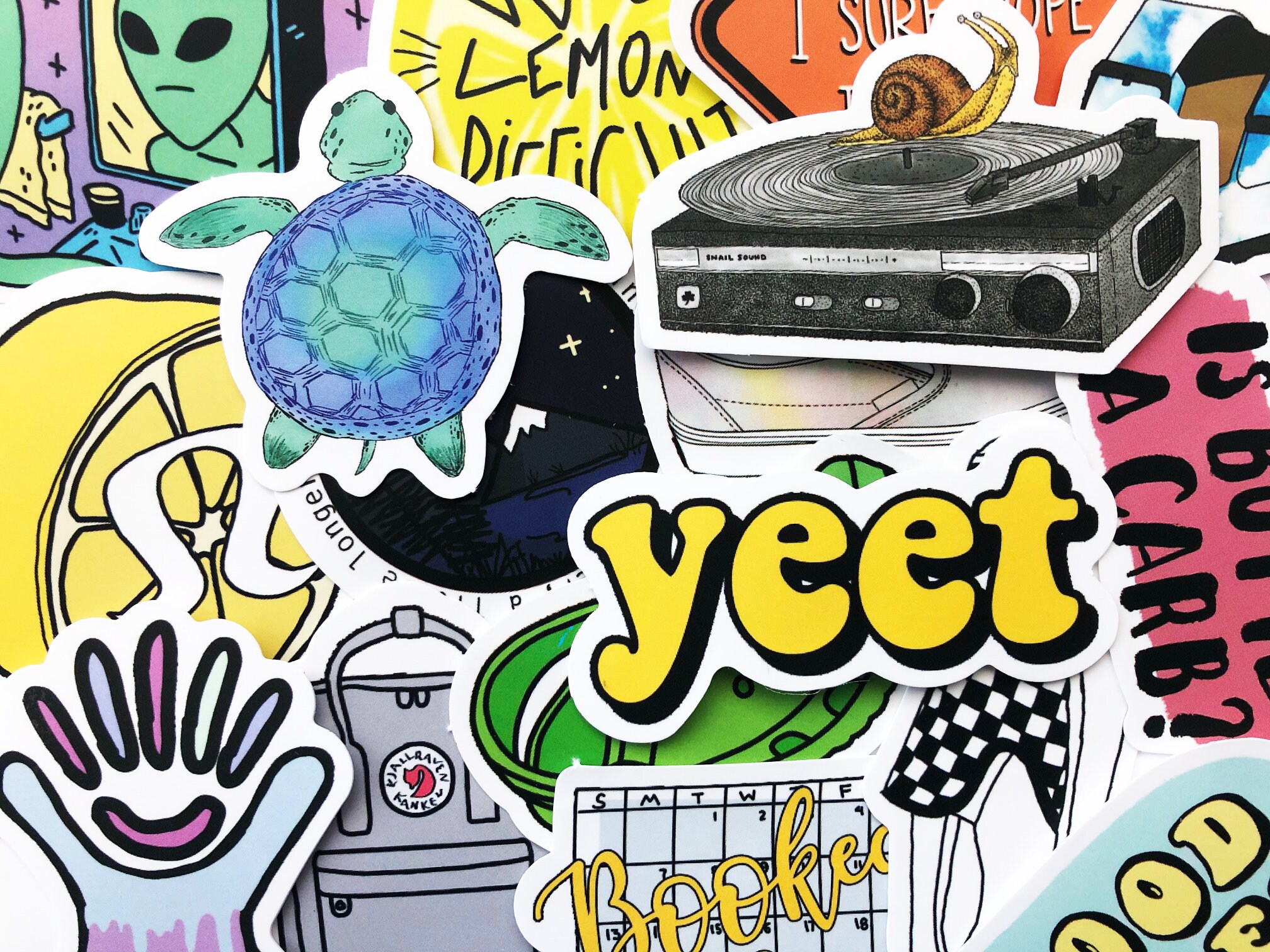 50 Mixed Colors Sticker Lot Book Fun Pack Laptop Decals | Etsy