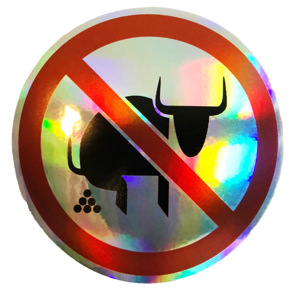 Shiny No Bullshit Funny Sign Sticker Laptop Skin Bumper Decal | Etsy