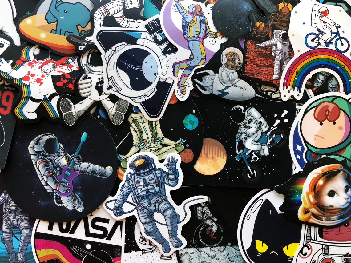 100 Sticker Pack Dope NASA Space Science Decals for Laptop - Etsy