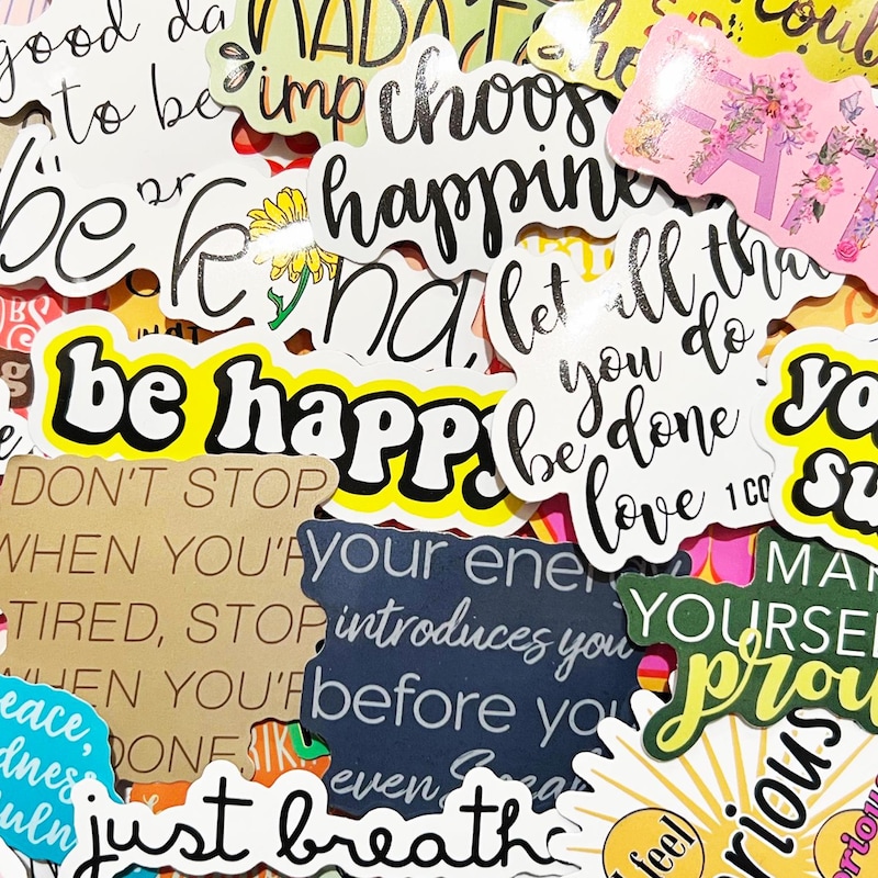 Inspirational Stickers - Etsy