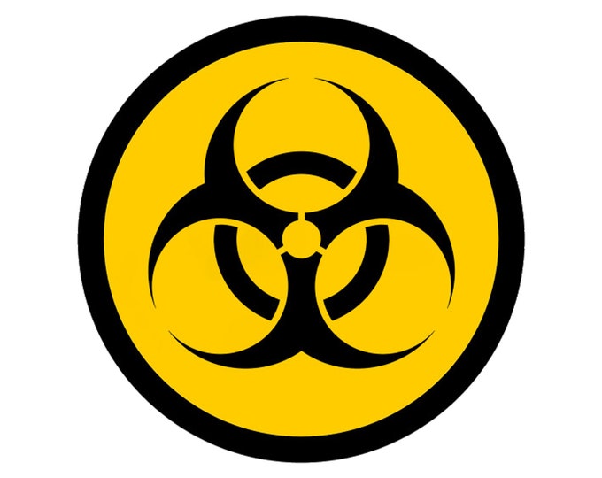 Nuke Radioactive Nuclear Radiation Warning Symbol Vinyl Decal Sticker ...