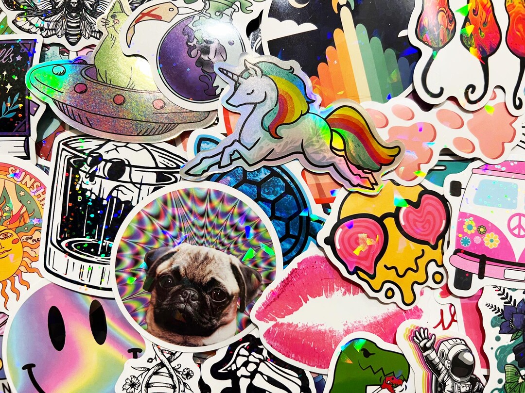 75 Random Shiny Stickers Pack Meme and Fun Themes - Etsy