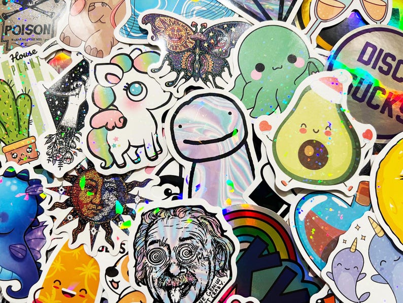75 Random Shiny Stickers Pack Meme and Fun Themes - Etsy