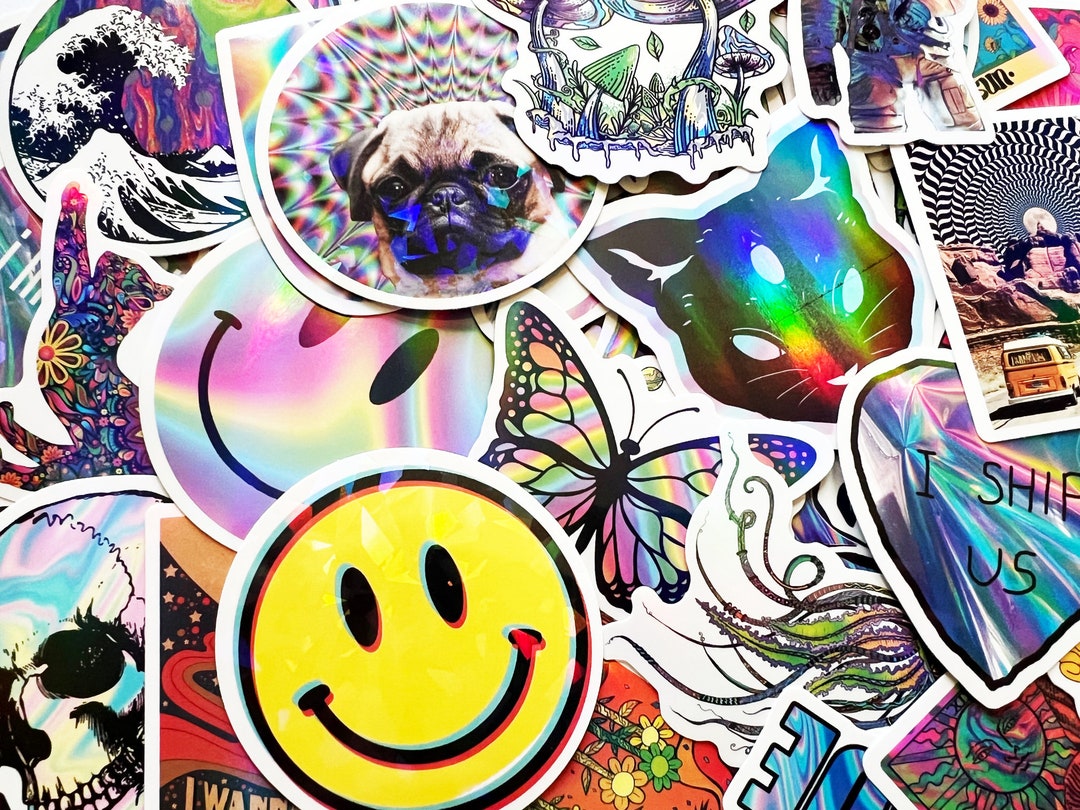 10-100 Holographic & Reflective Sticker Pack Shiny Light - Etsy
