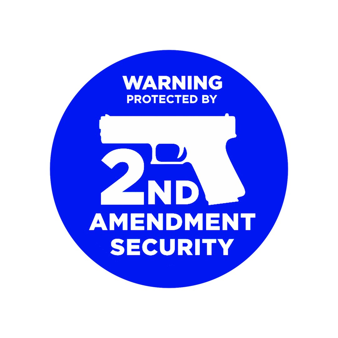 2nd Second Amendment Security NRA Sign Sticker Car Truck Jeep Bumper ...