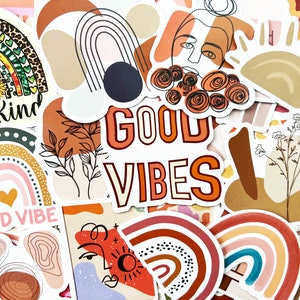 100 Retro Boho Sticker Pack Set Mix Laptop Planner Vintage Antique ...