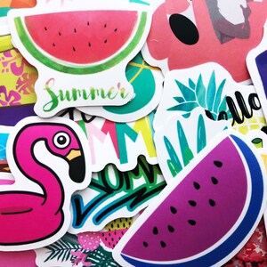 50 Happy Summer Stickers Shop Planner Decals - Etsy