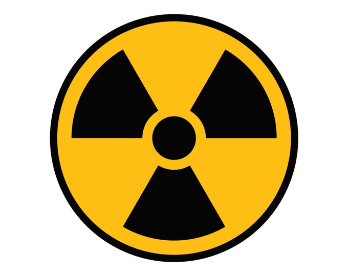 Radioactive Biohazard Nuclear Radiation Symbol Sticker Laptop Bumper ...