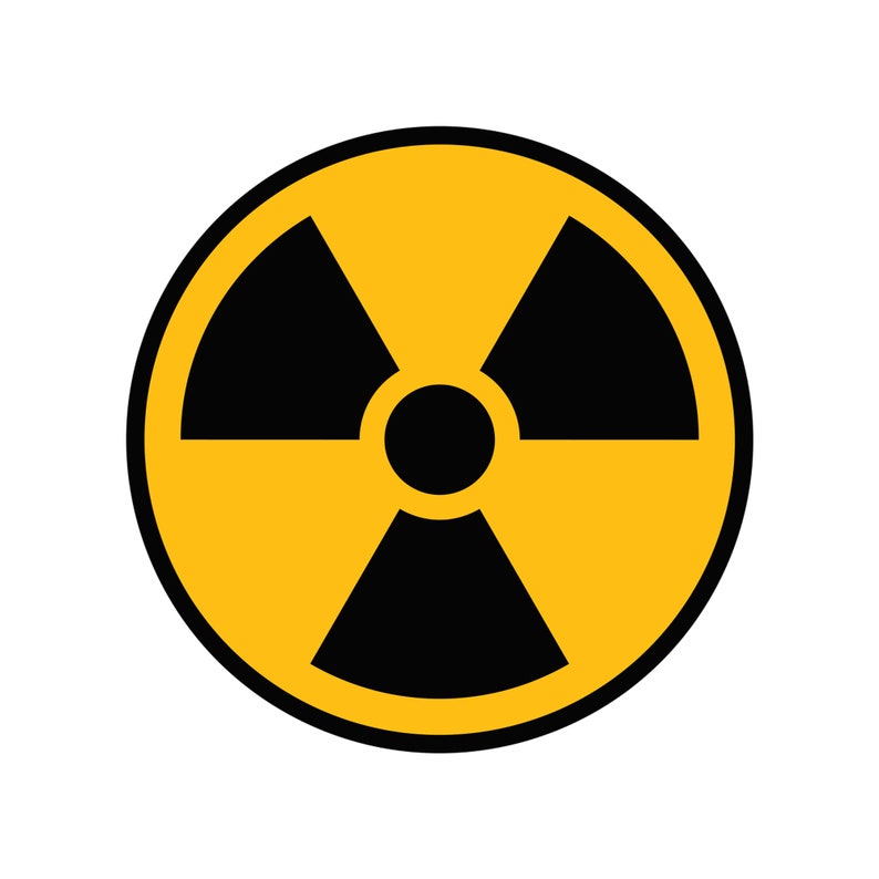 Radioactive Biohazard Nuclear Radiation Symbol Sticker Laptop - Etsy