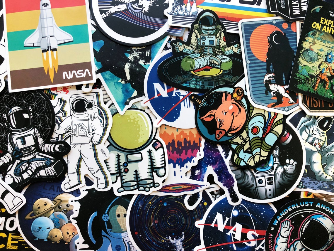 100 Sticker Pack Dope NASA Space Science Decals for Laptop - Etsy