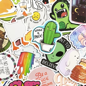 75 Cute Mixed Colors Sticker Lot Book Fun Pack Laptop Car Decals - Etsy ...