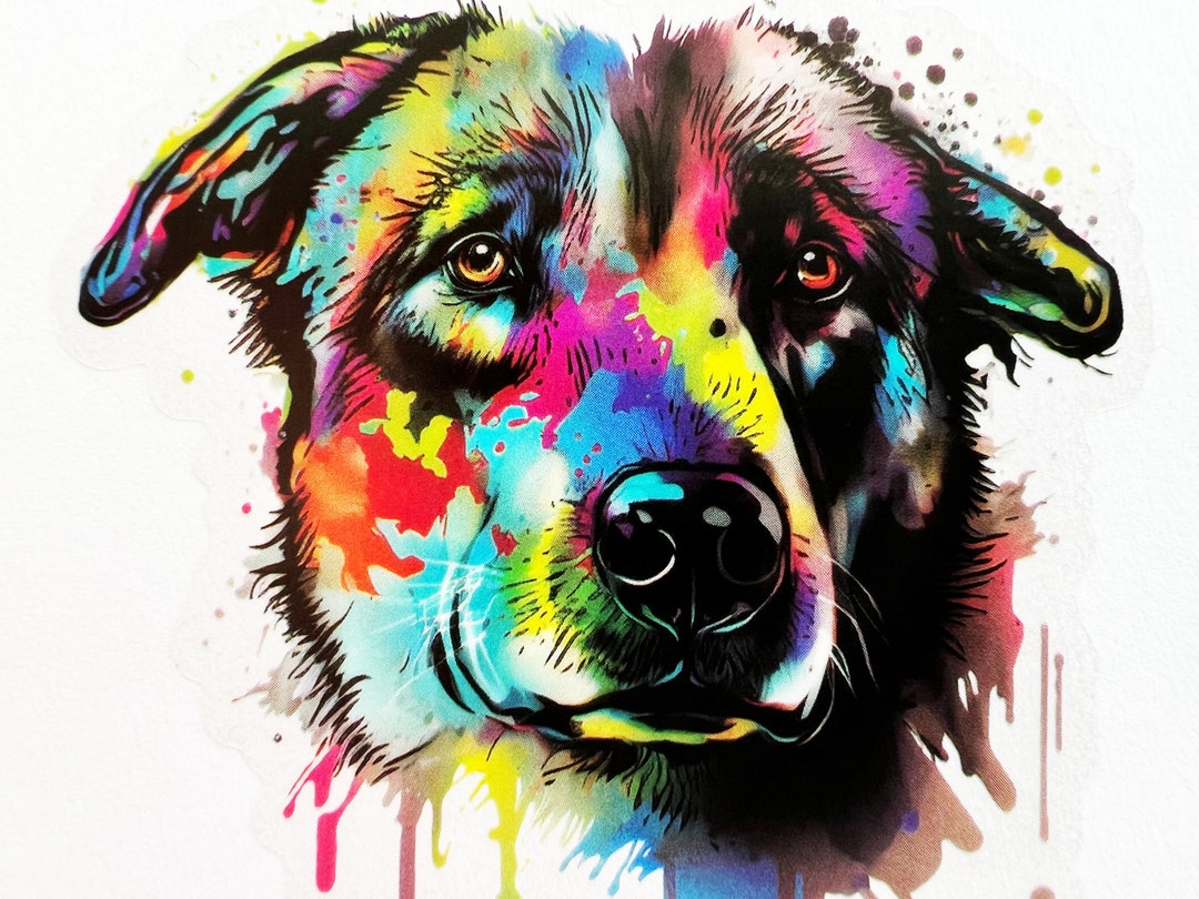 Shepard Dog 3 Inch Transparent Sticker - Etsy