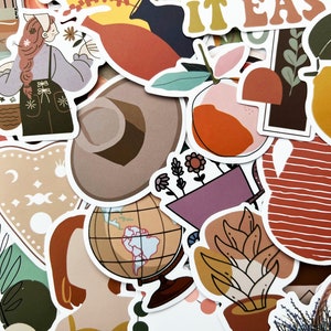 100 Cute Boho Stickers Retro Pack Computer Water Bottle Sticker Pack - Etsy