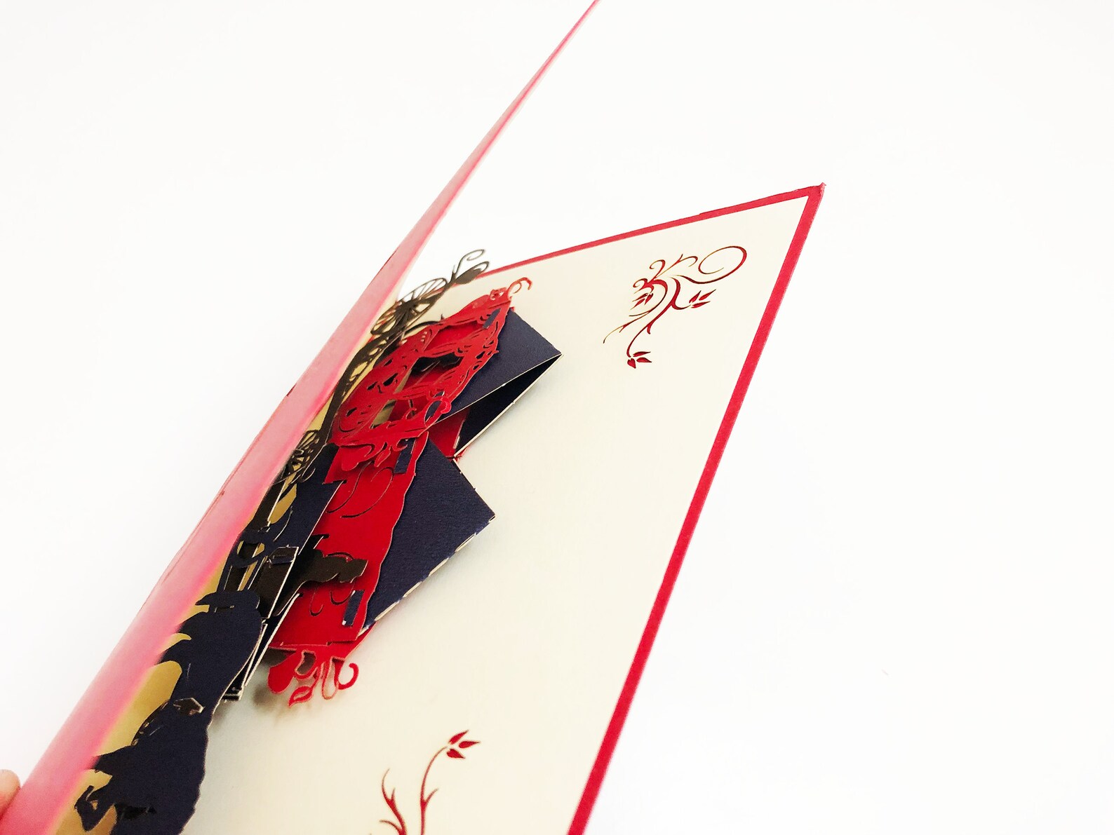 Handmade 3D Pop up Wedding Invitation Marriage Anniversary Dance Ball ...