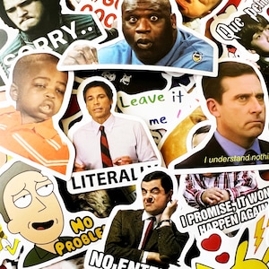 10-100 Throwback Memes and Funny References Sticker Pack - Etsy