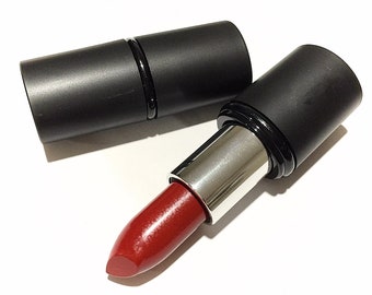 Brick red lipstick | Etsy