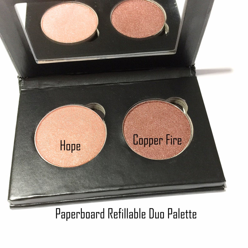COPPER HOPE Eye Shadow Duo Pressed Paperboard Palette - Etsy