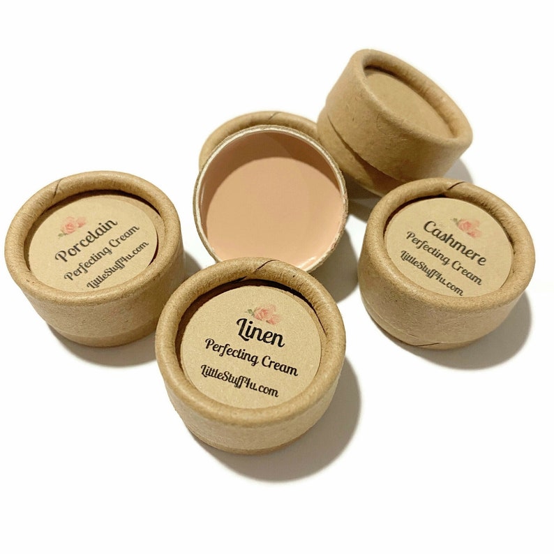 SAMPLE Set 4 PERFECTING CREAM Foundation Concealer Natural | Etsy