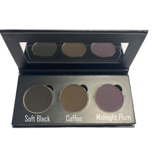 CAKE EYE LINER Pressed Pan Eye Makeup Trio Palette - Etsy