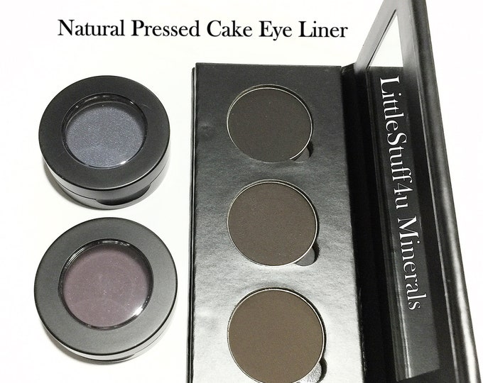 CAKE EYE LINER Pressed Pan Eye Makeup Single Pan or Trio - Etsy