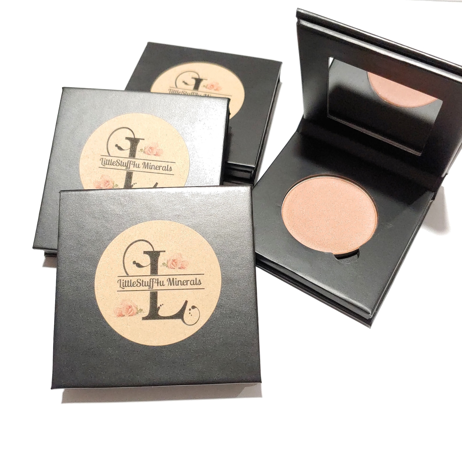 FLUSHED Natural Mineral Blush | Refillable Zero Waste Eco Compact - Etsy