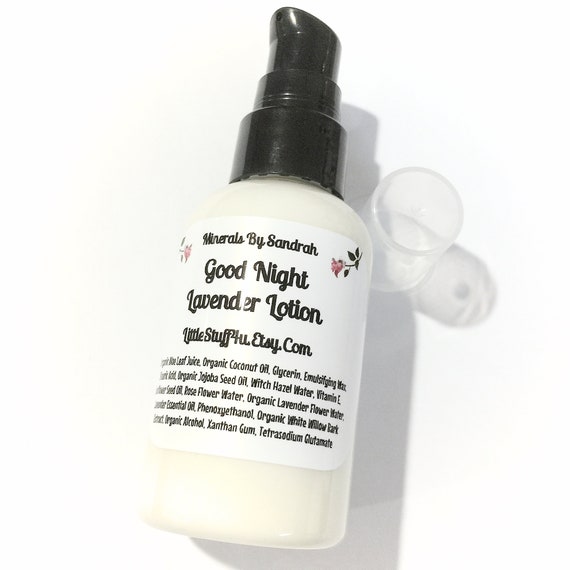 GOOD NIGHT LAVENDER Organic Based Natural Body Lotion | Etsy