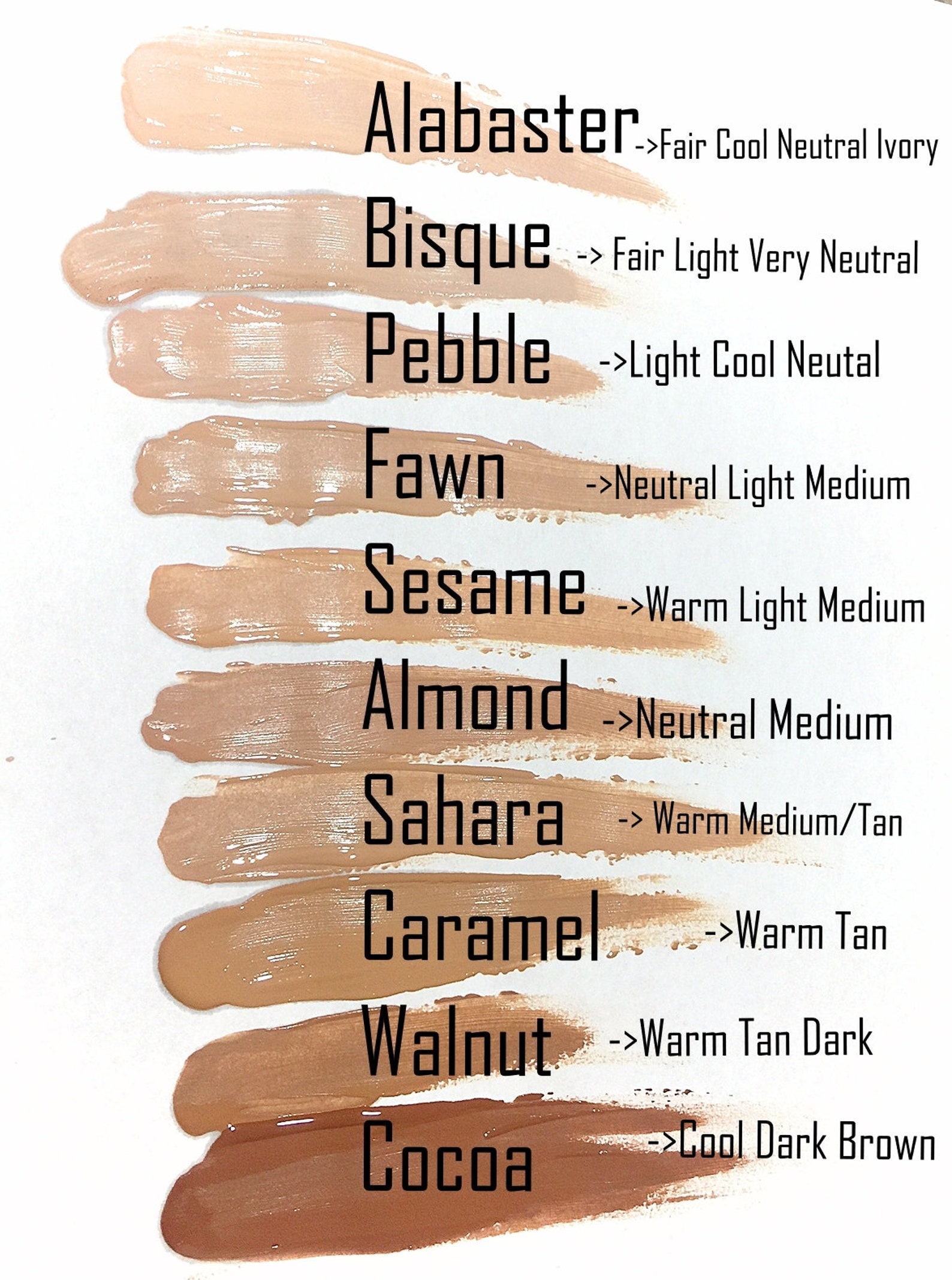 SAMPLE Liquid Foundation Natural Mineral Makeup Vegan Gluten - Etsy