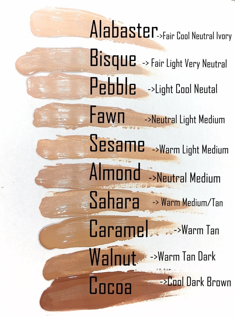 SAMPLE Liquid Foundation Natural Mineral Makeup Vegan Gluten - Etsy