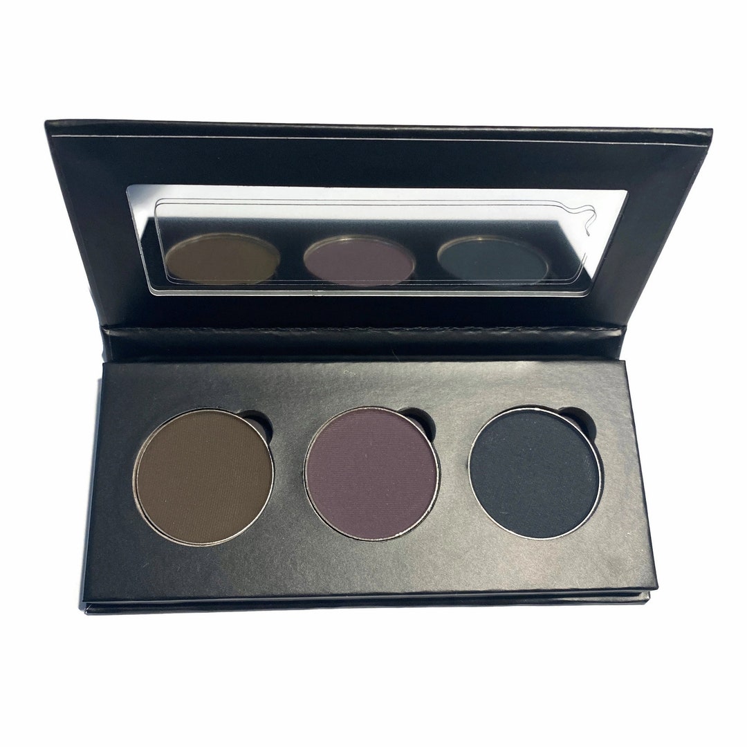 CAKE EYE LINER Pressed Pan Eye Makeup Trio Palette - Etsy