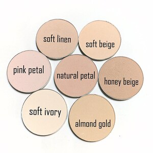 HONEY ALMOND Natural Mineral Pressed Foundation - Gluten Free Vegan ...
