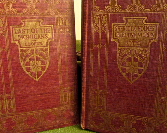 Set of (4) Antique 1923 J.H. Sears & Co. Books - Sherlock Holmes - Last ...