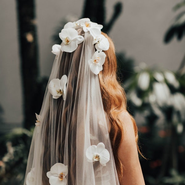 Floral Wedding Veil - Etsy