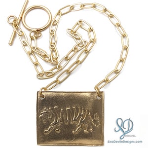 Tiger Head or Tiger Body Necklace - Etsy