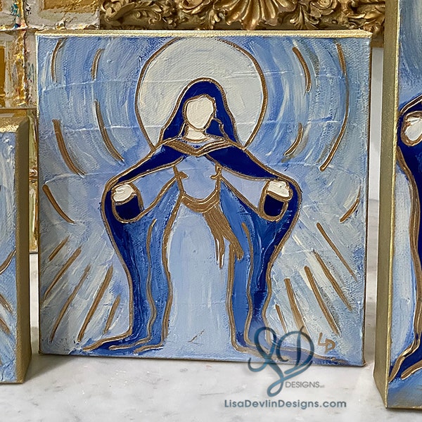 Abstract Virgin Mary - Etsy
