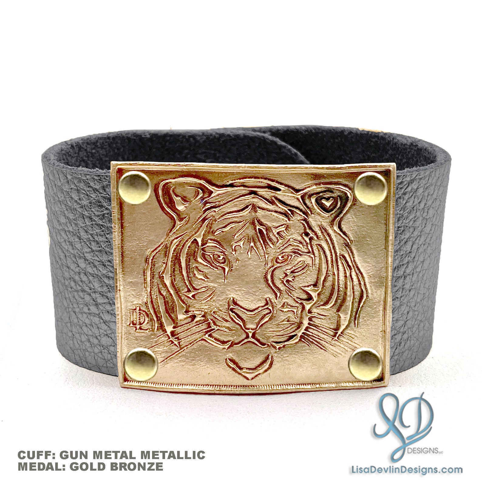 Tiger Leather Cuff Bracelet - Etsy