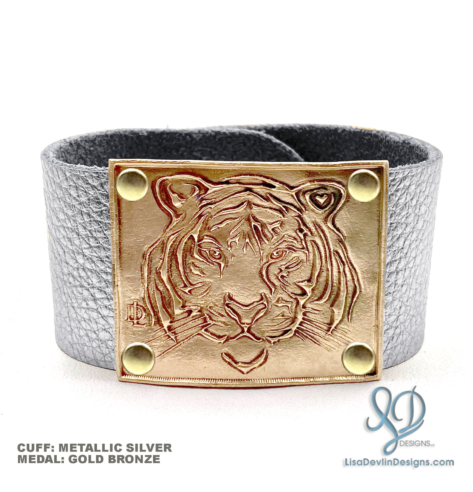 Tiger Leather Cuff Bracelet - Etsy